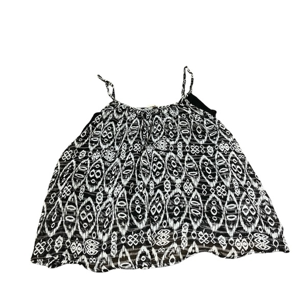 Derek Heart | Tops | Black And White Derek Heart Tank Top With Aztec ...